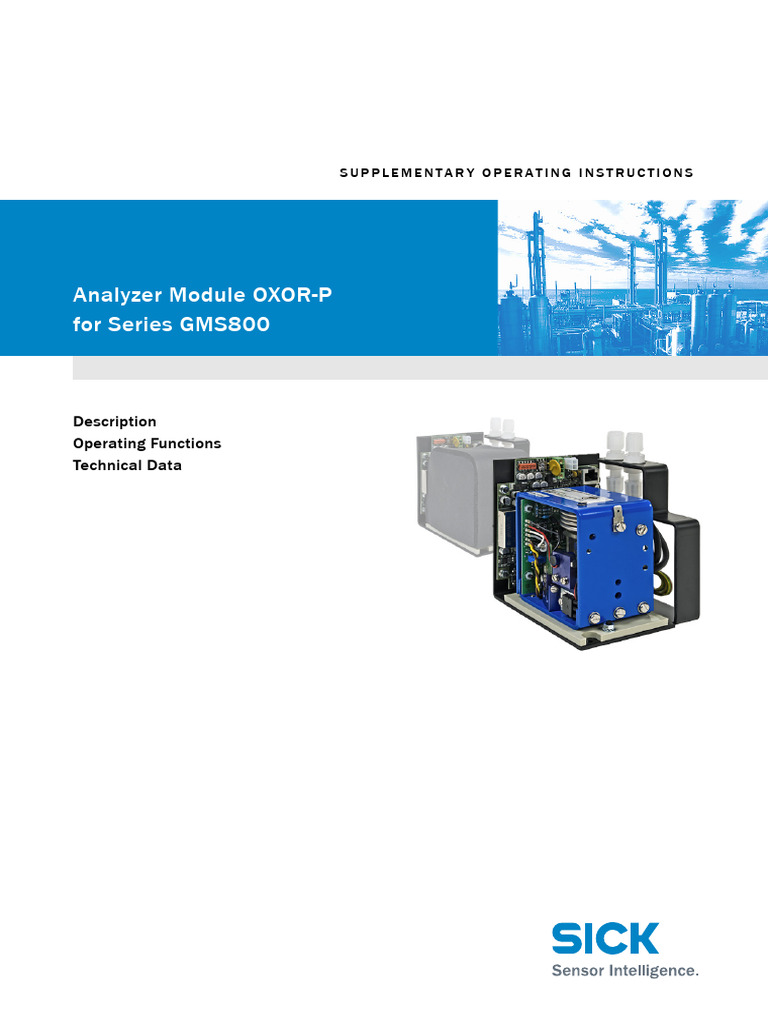 38.manual - SICK - O2 - Model Oxor P | PDF