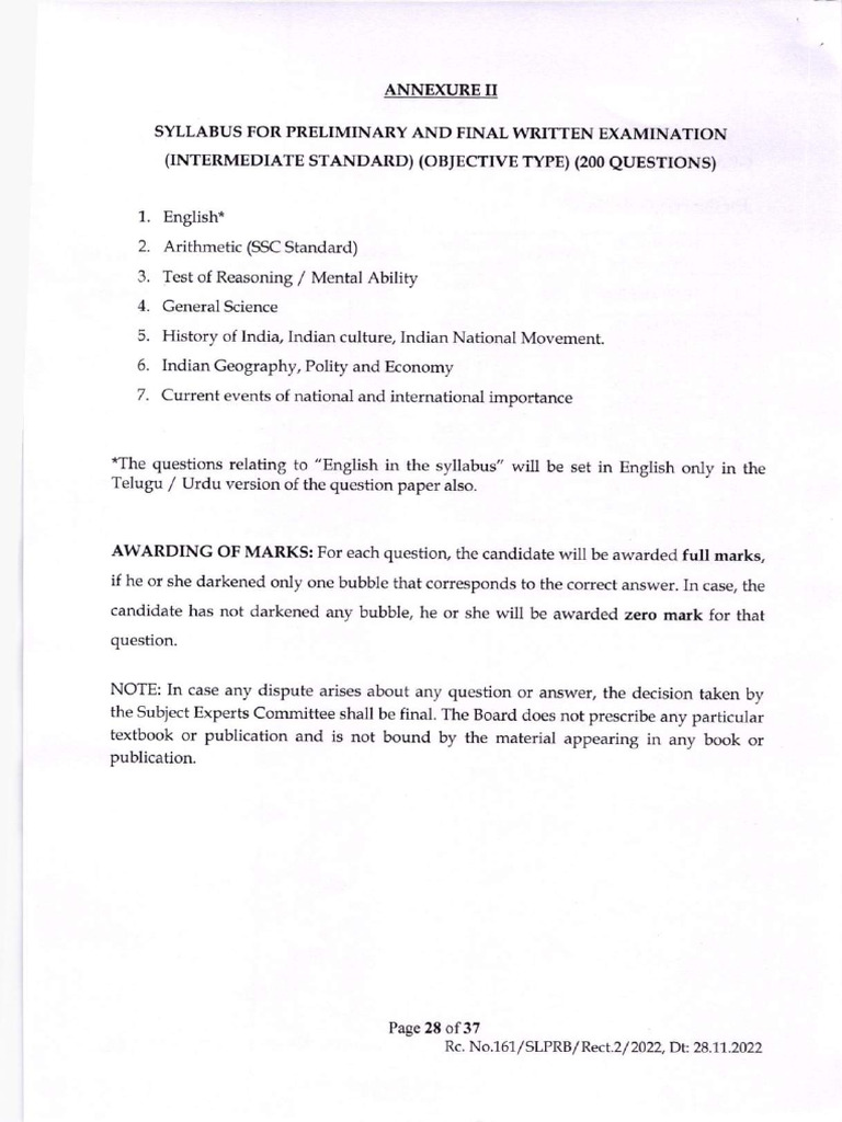 AP Constable Notification 2022 28 | PDF