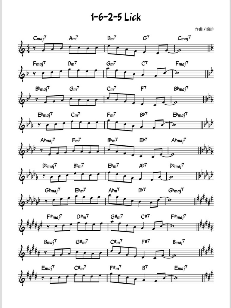 Jazz Exercises Pdf