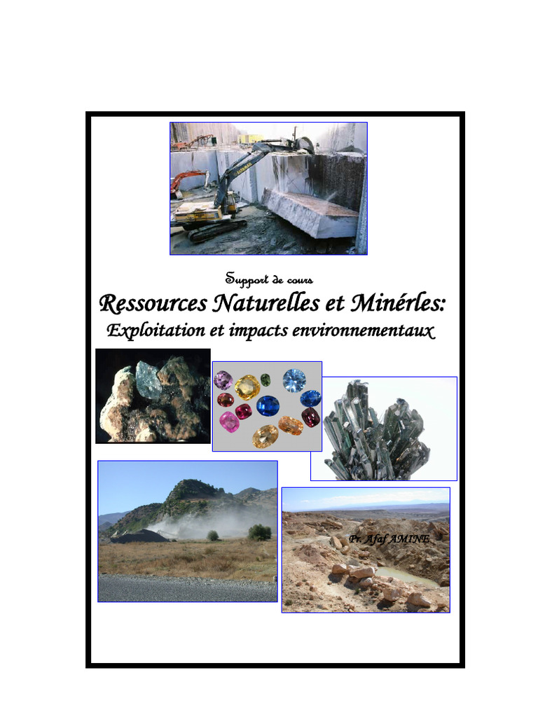 Ressources Naturelles Et Minérales | PDF