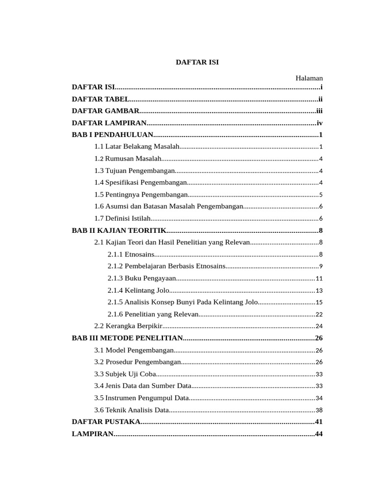 Daftar Isi | PDF