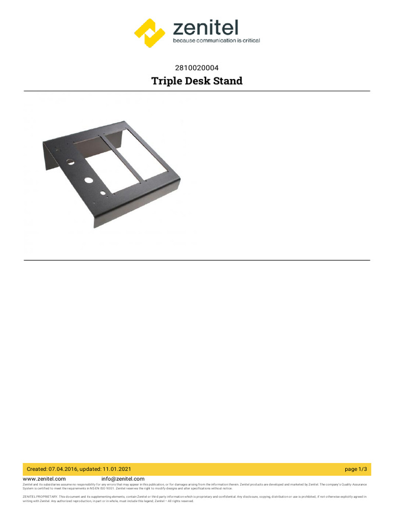 Triple Desk Stand | PDF