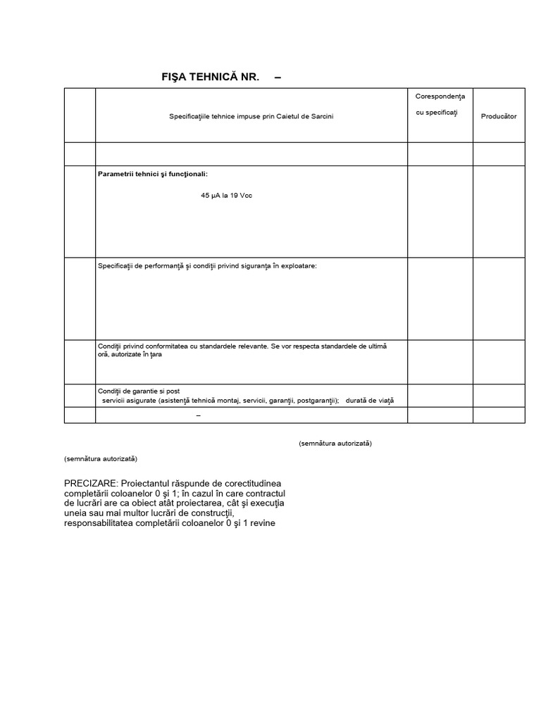 Fisa Tehnica Nr. 04 - DECLANSATOR MANUAL | PDF