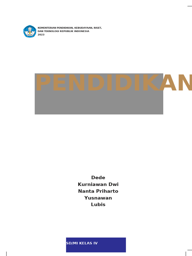 Pendidikan Pancasila Bs Kls IV | PDF