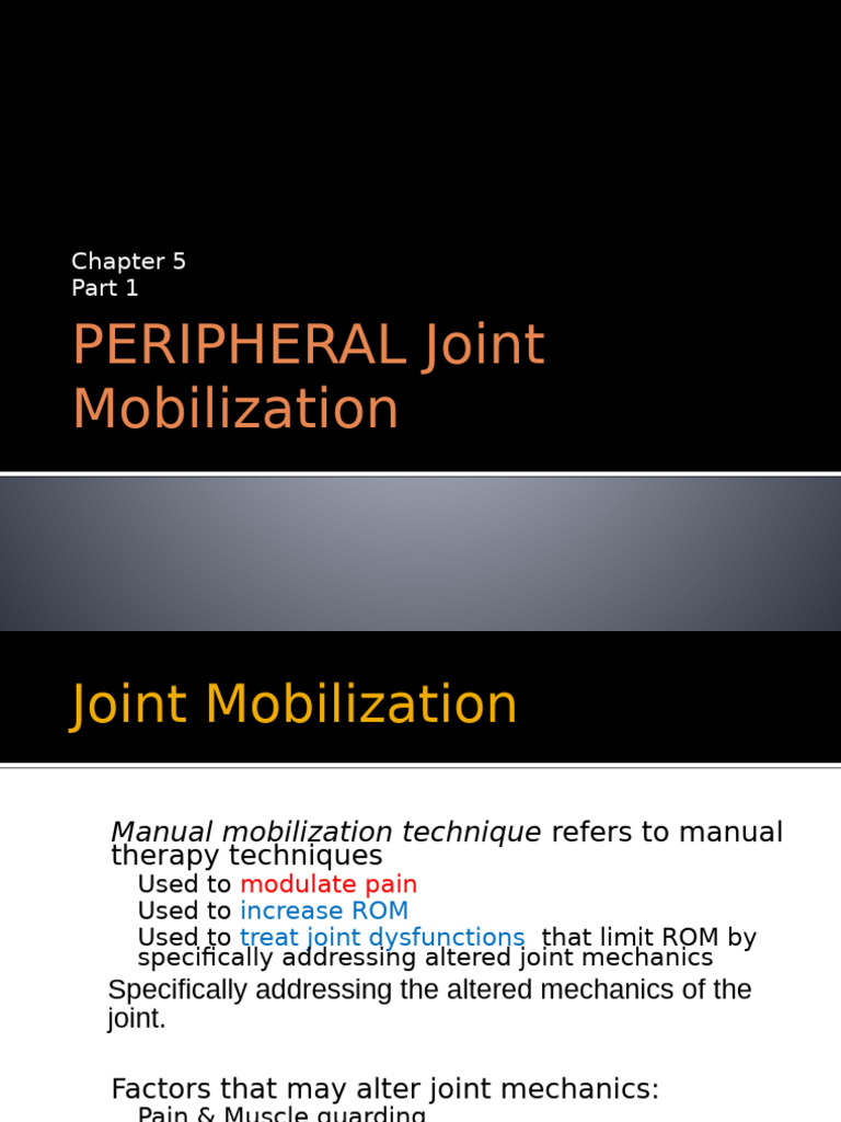 Mobilization Part 1 2 | PDF