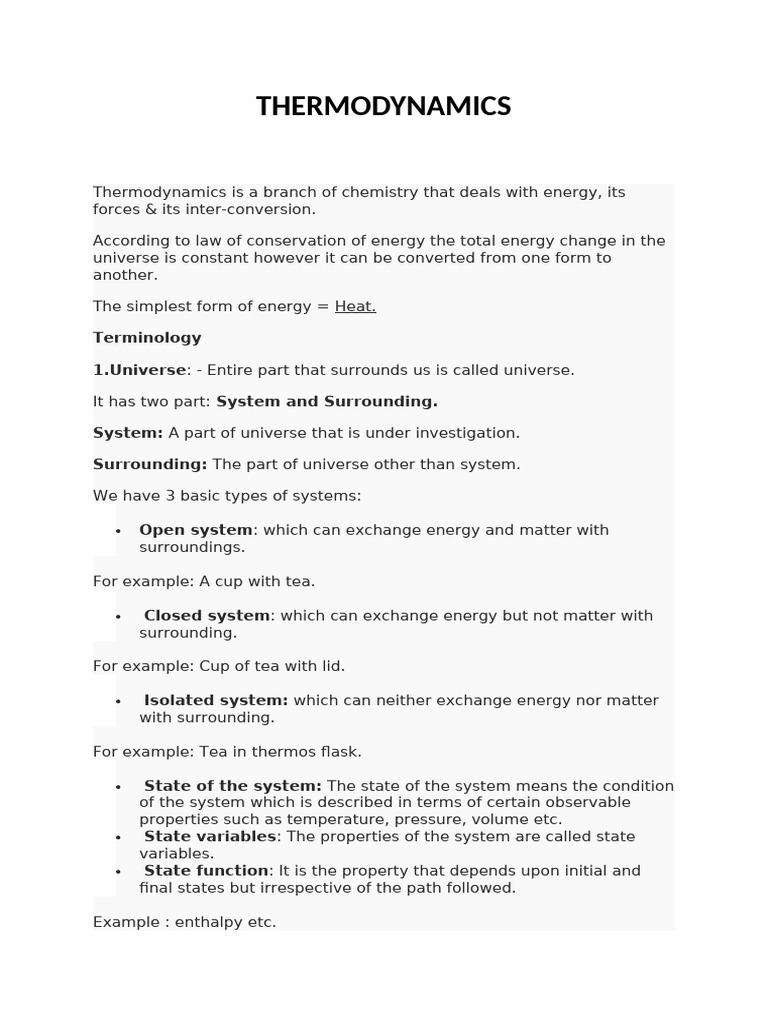 Thermodynamics | PDF