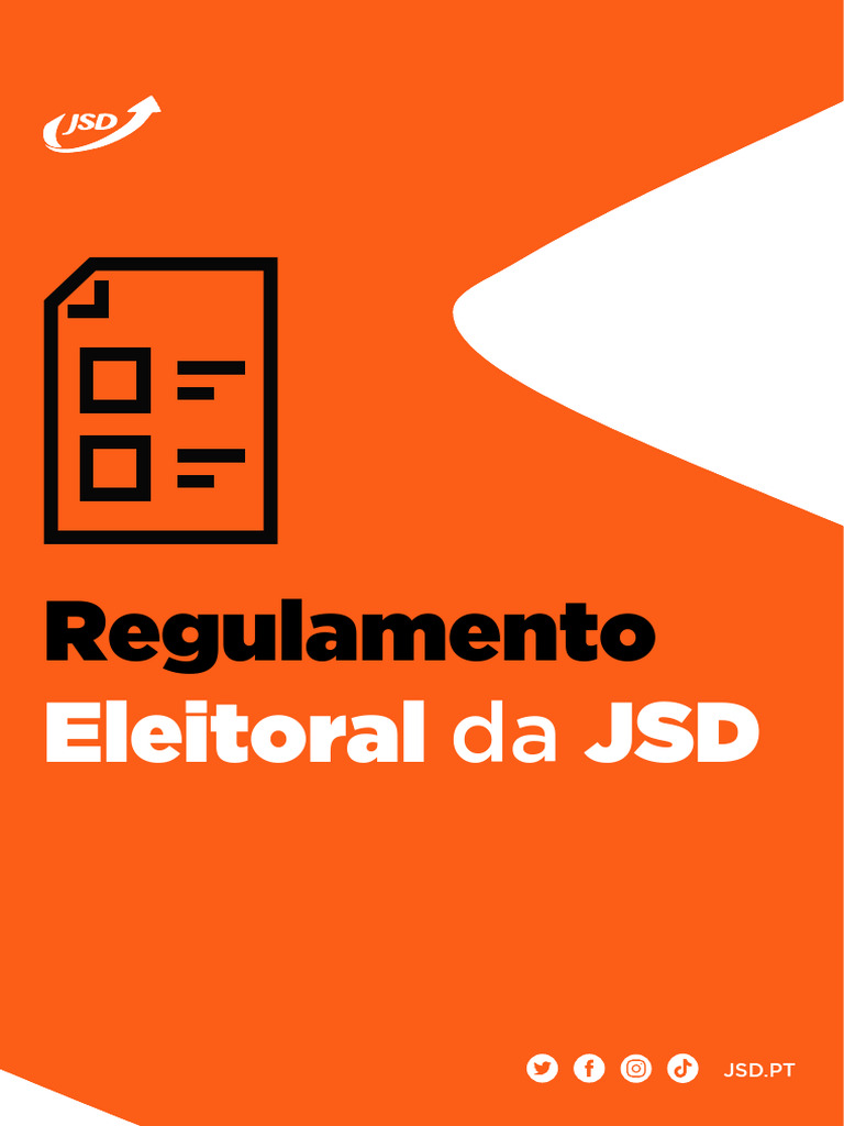 Regulamento Eleitoral Da JSD 2022 | PDF