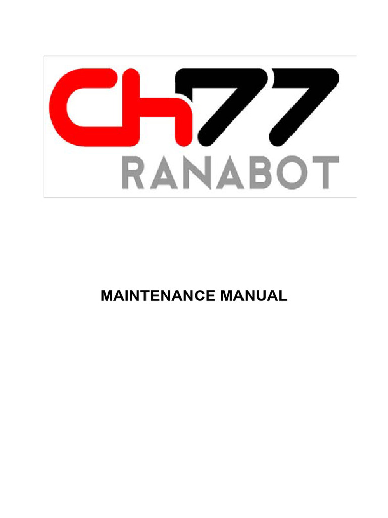 ManualMantenance CH77 Rev.7 16.03.22 | PDF