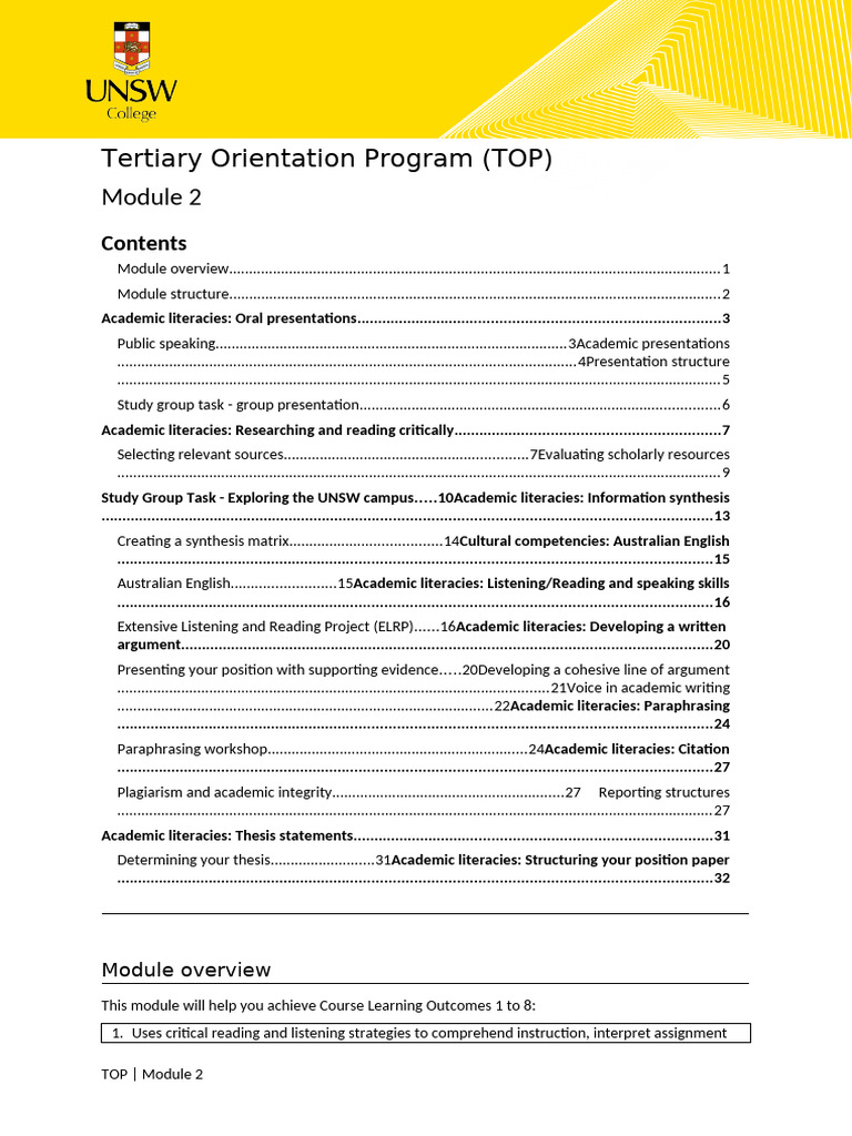 TOP Module 2 SCB 160124 | PDF