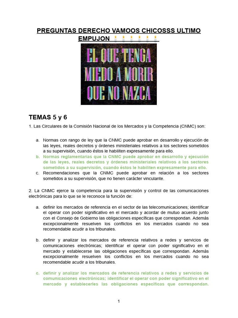 Preguntas Derecho | PDF