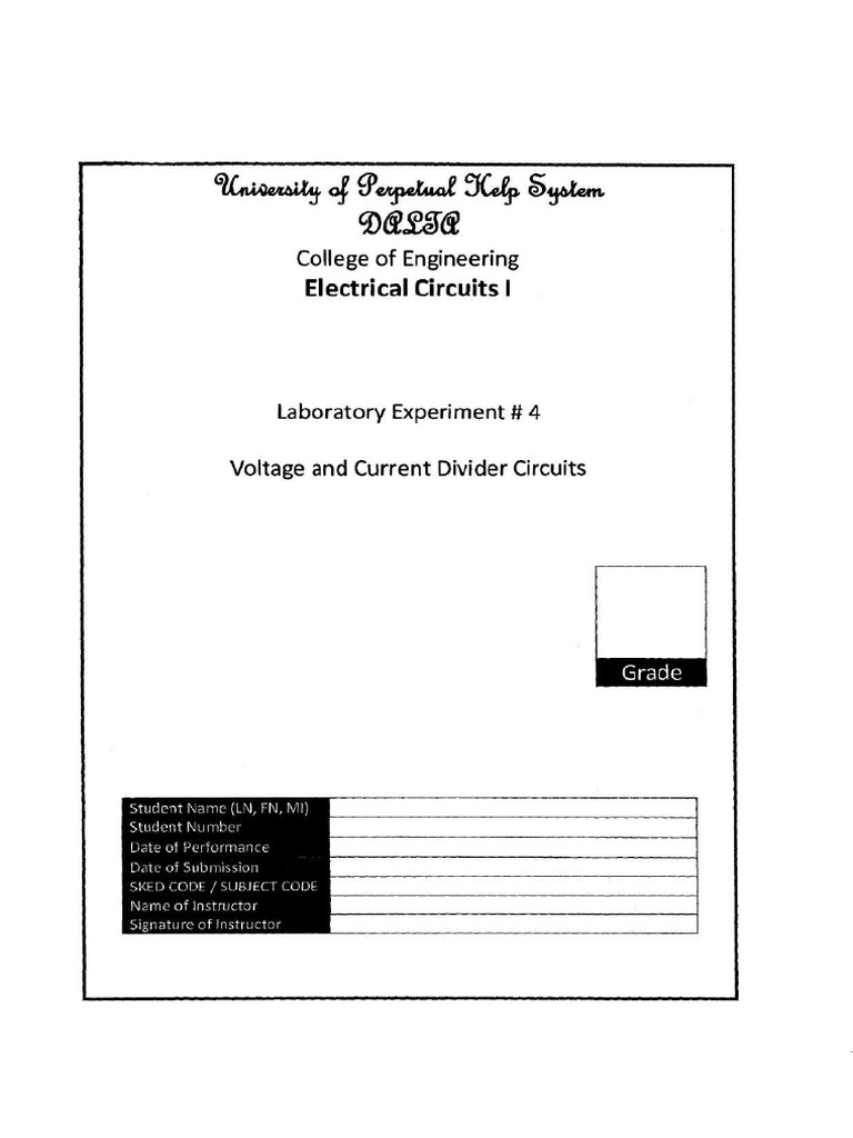 Electrical Lab 4 | PDF