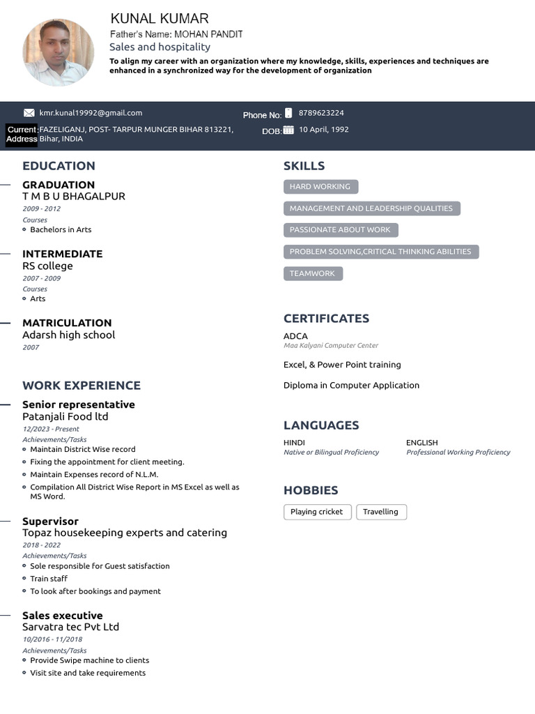 Kunal Resume | PDF