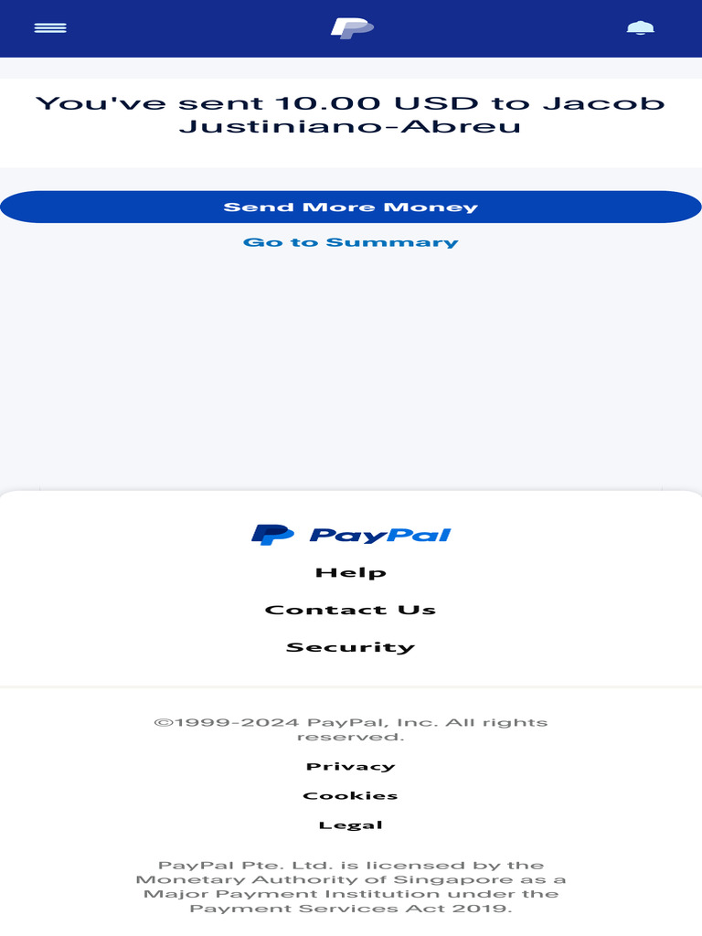 PayPal Send Money Success | PDF