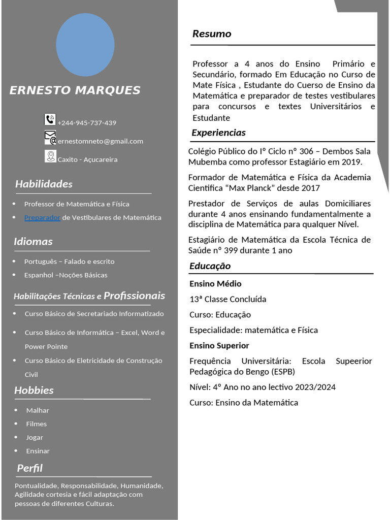 Curriculum Ernesto | PDF