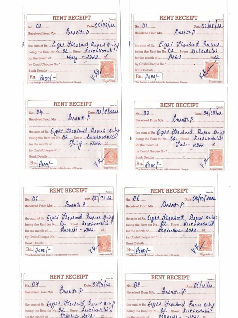 Rent Recipet | PDF