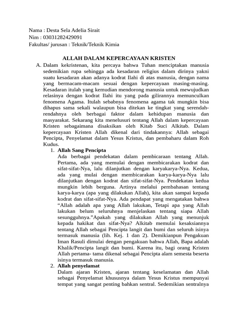 Agama Kristen Protestan Bab 2 | PDF