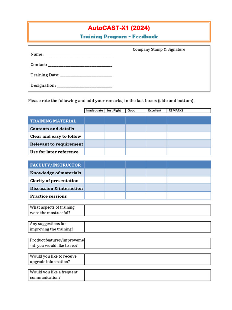 Auto Cast Form | PDF