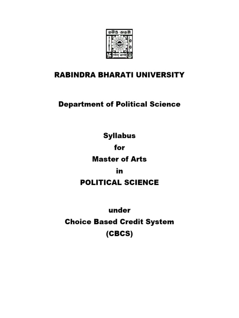 Pol SC - Final Semester Wise Courses at The PG Level Under CBCS ...