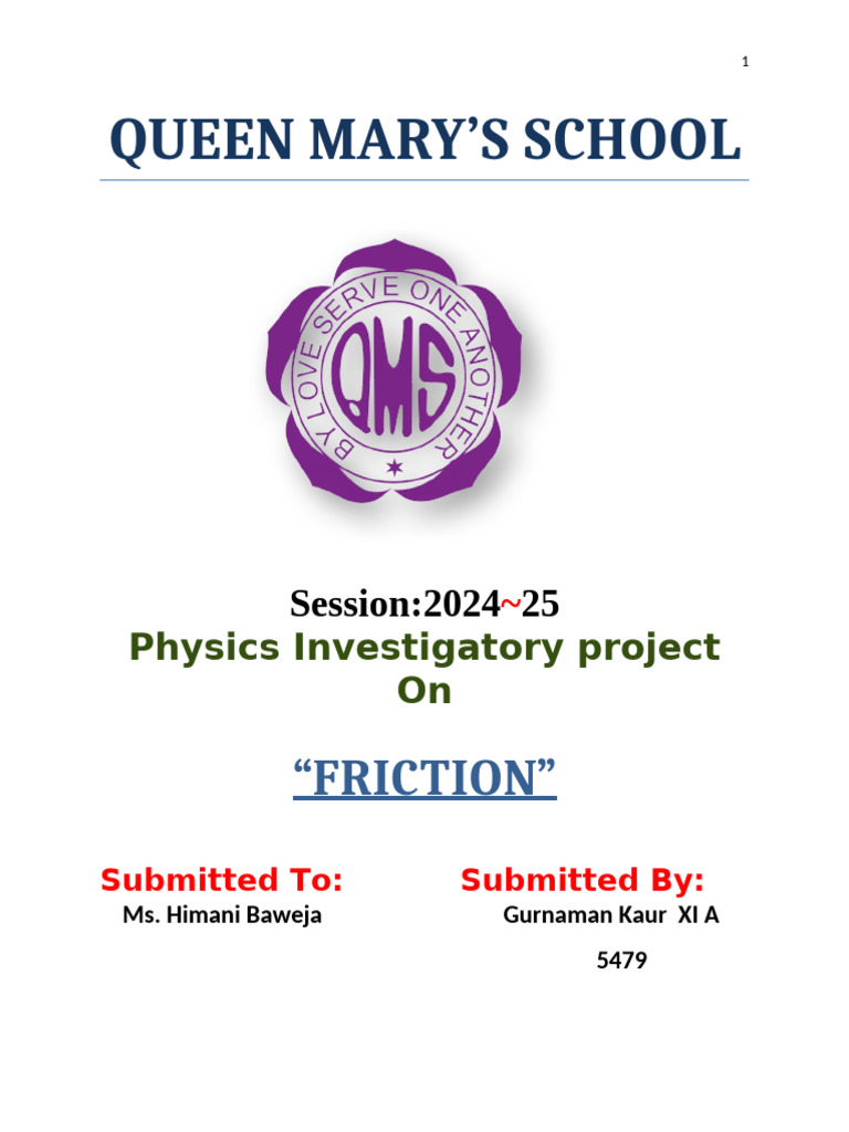 PHYSICS Invest Project | PDF