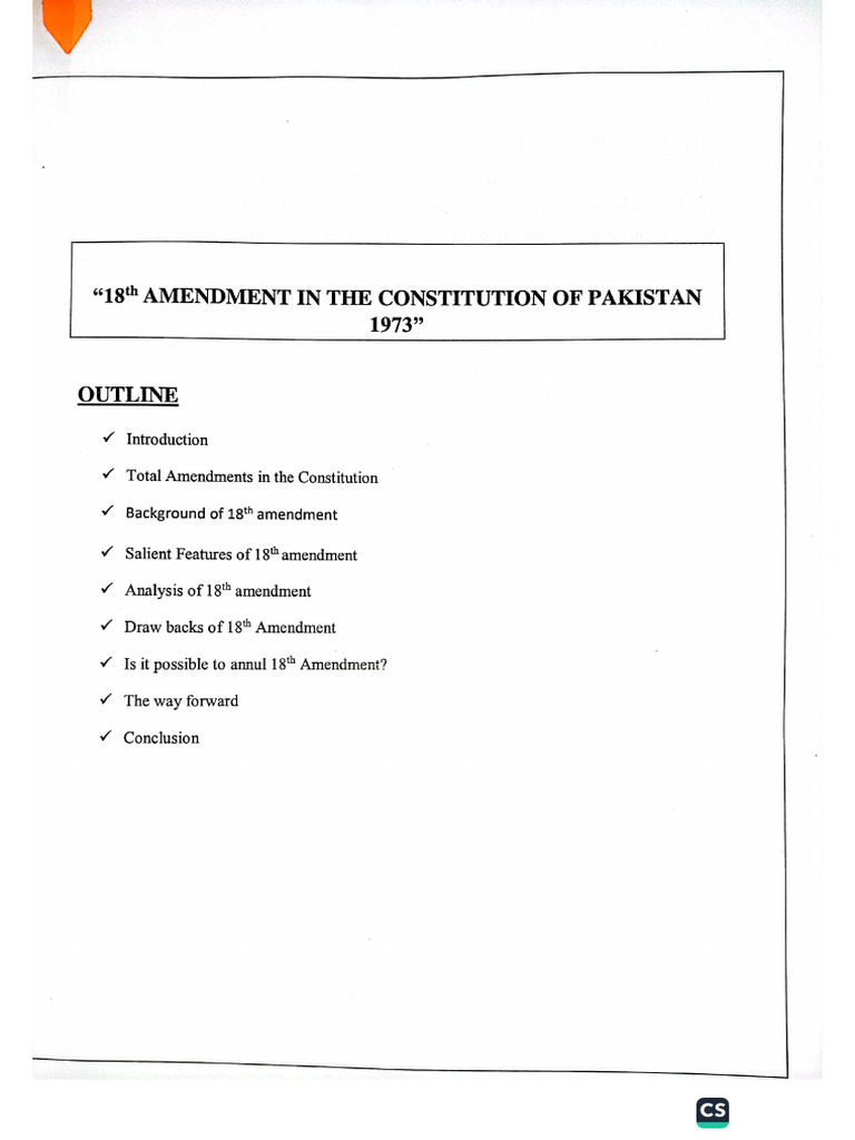 18th Amendment | PDF