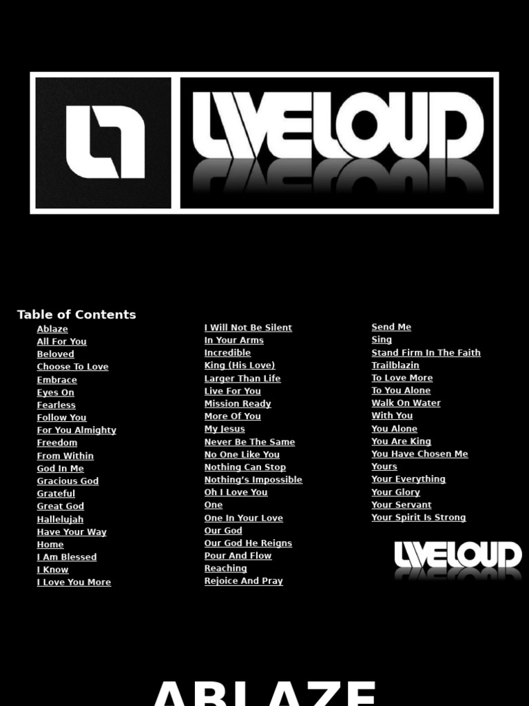 Liveloud Songboard (Final) | PDF