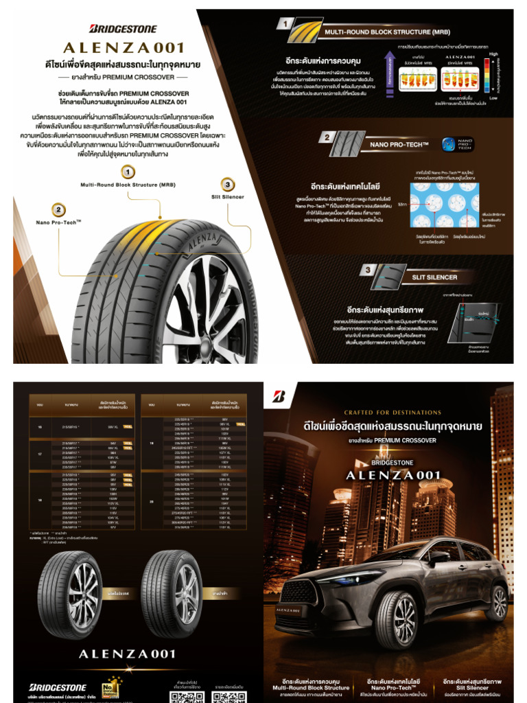 AW Bridgestone Alenza A3 Leaflet OK - CI 01 | PDF