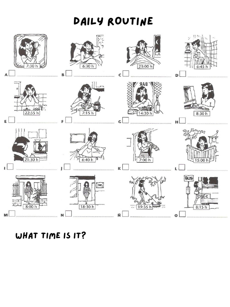 Daily routine - time | PDF