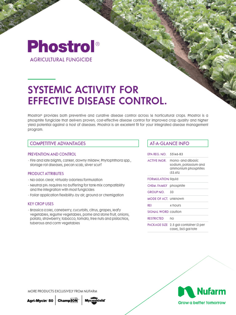 Nufarm PIB Phostrol 15-AG-0033 | PDF