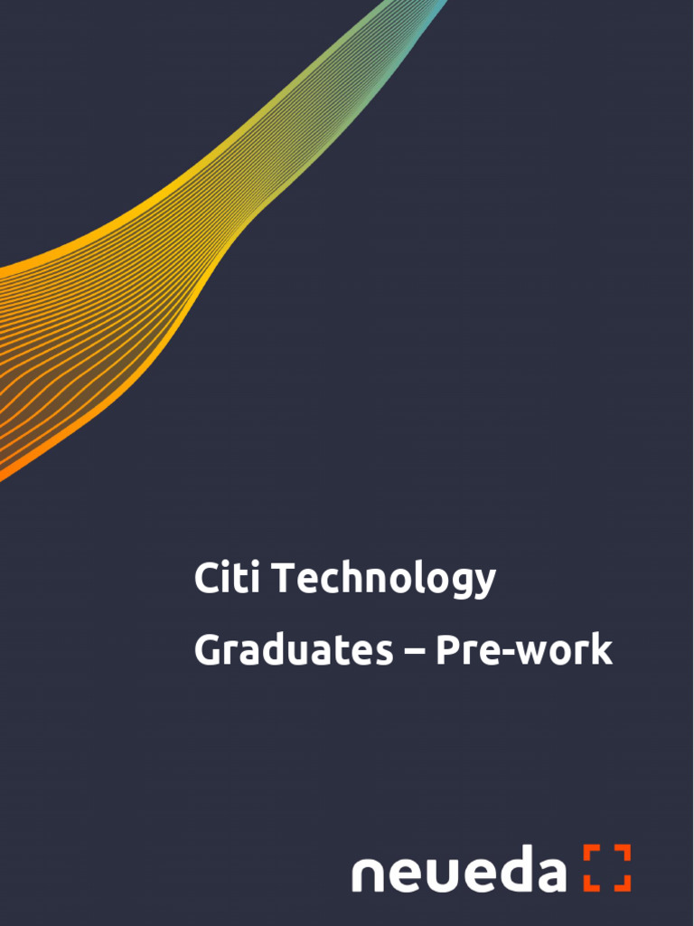 Technology Grads Pre-Program Recommended Reading and Tutorials 2024 v1 | PDF