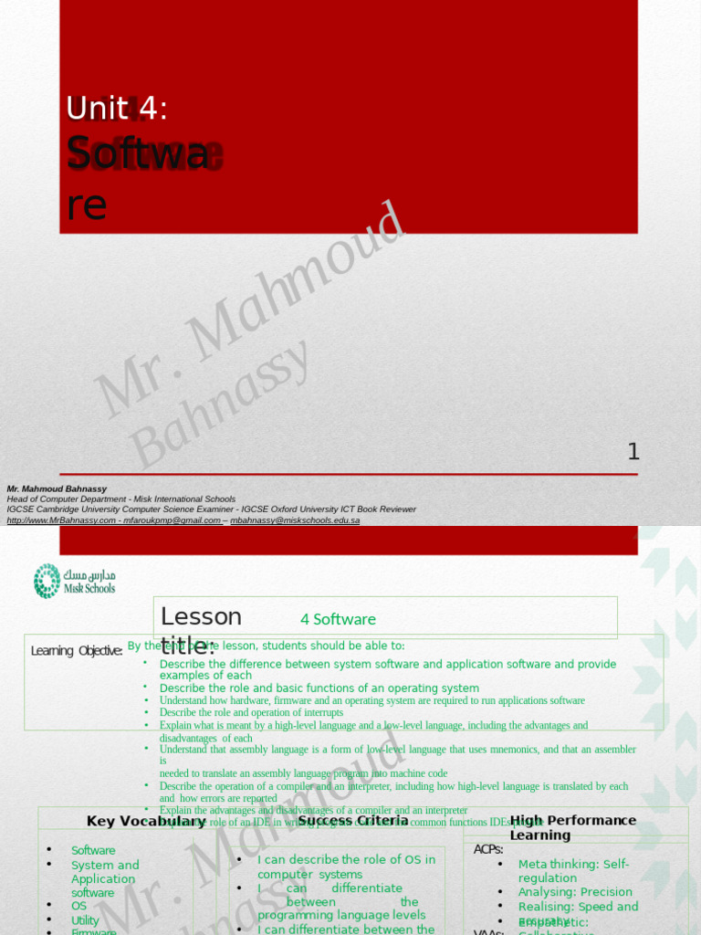 Unit 4 Software Pdf