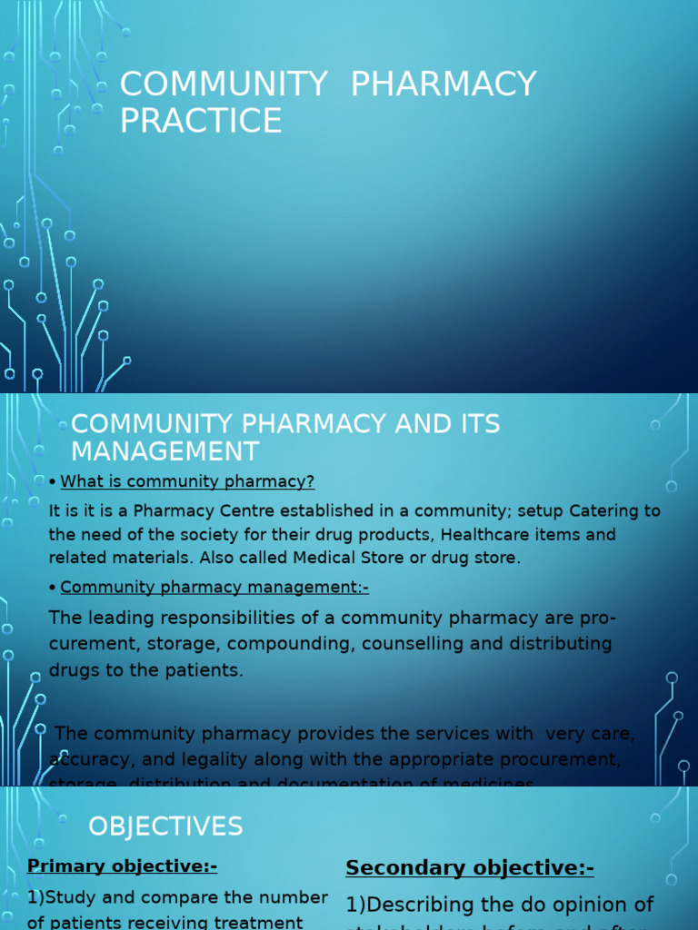 4 Community Pharmacy | PDF