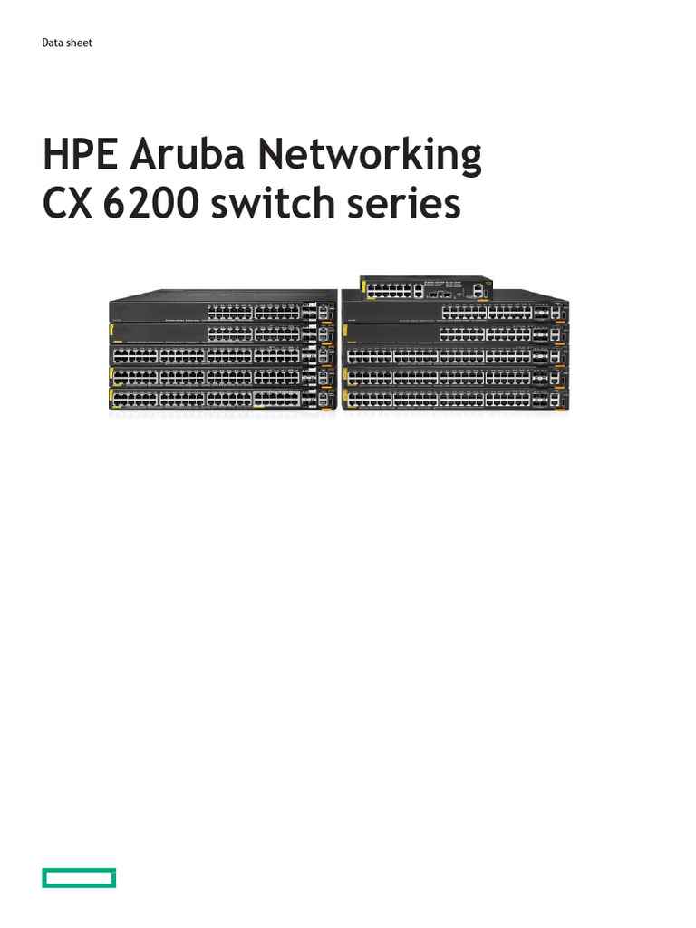 Aruba 6200F 48G Class4 PoE4SFP 370W Switch JL727B | PDF