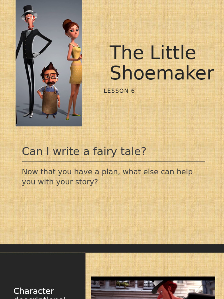 Lesson 6 The Little Shoemaker Writing.198680584 | PDF