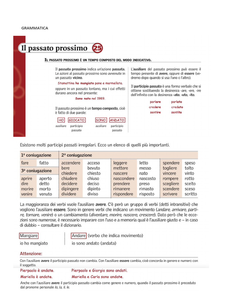 Lezione 2 - Lingua Italiana II Livello | PDF