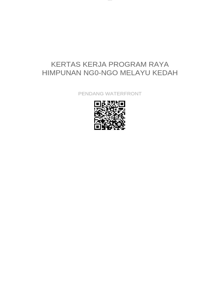 Kertas Kerja Jamuan Aidilfitri | PDF