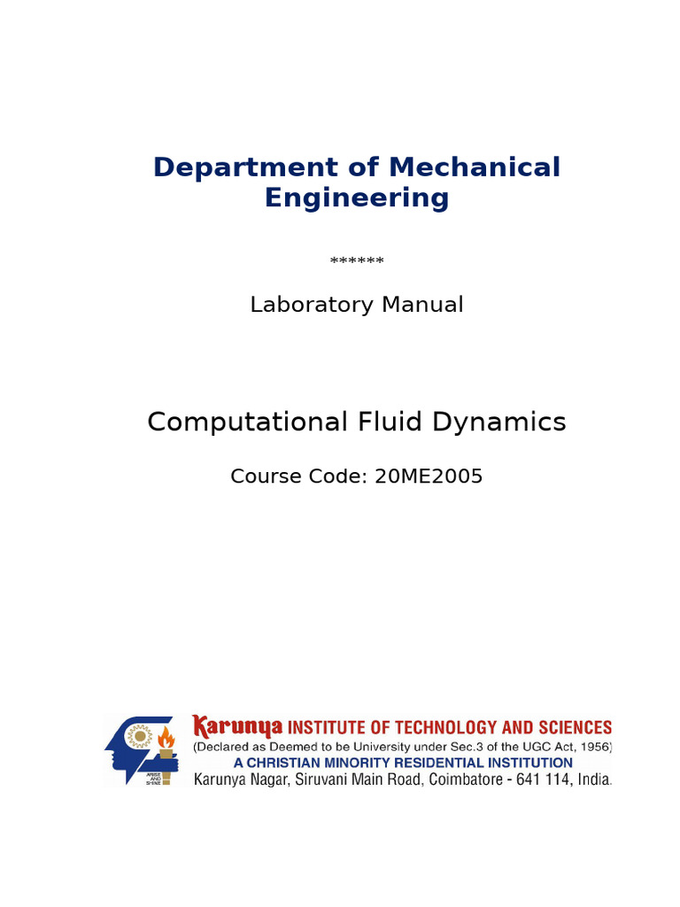 Ansys Fluent CFD Record_Mech | PDF