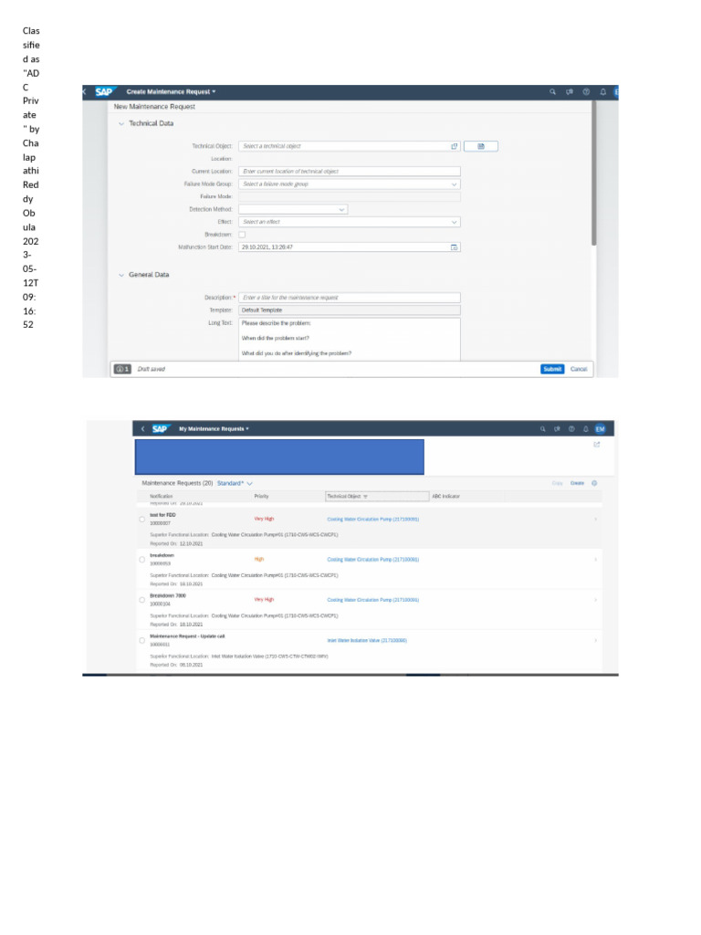 Fiori App Screen Shots | PDF