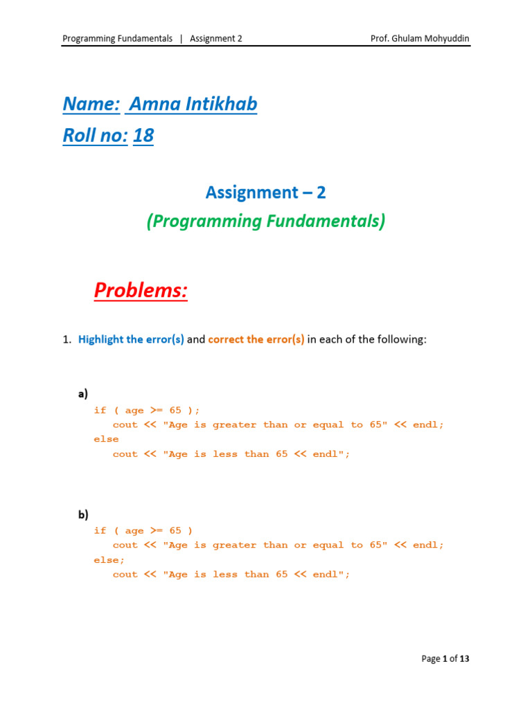 Assignment-2 (Amna Intikhab) | PDF