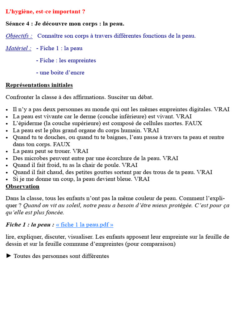 Je Découvre Mon Corps | PDF