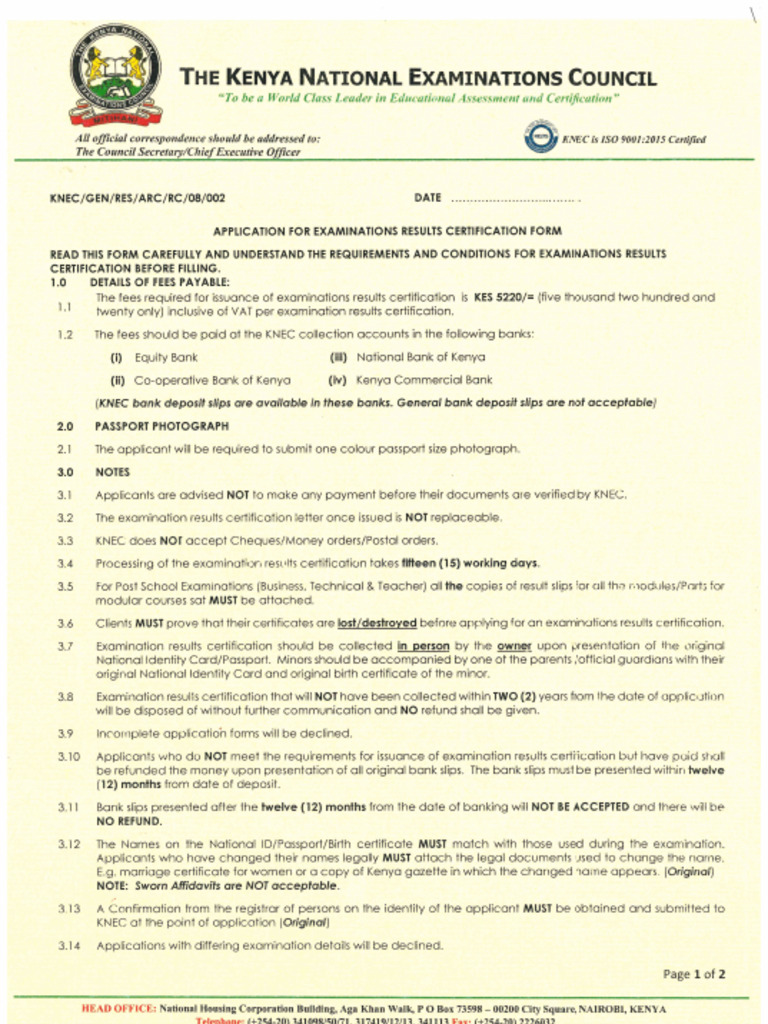 Certification Form | PDF