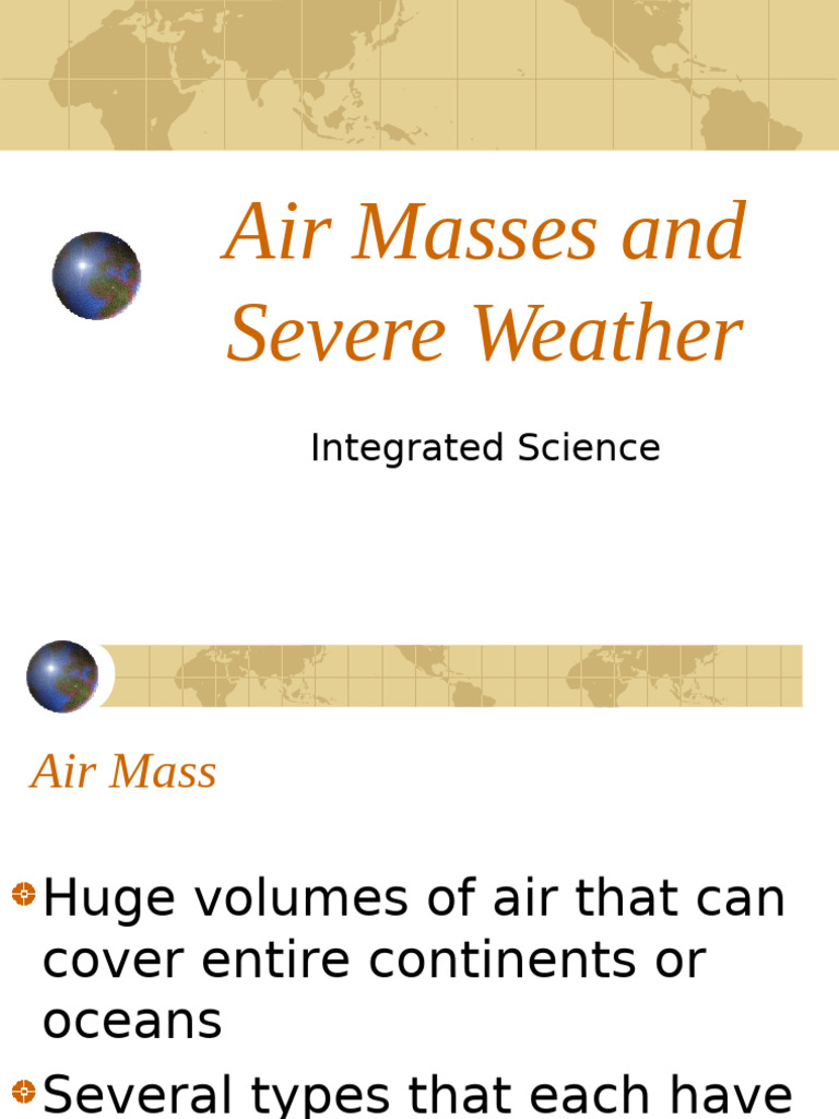 Air Masses Severe Weather | PDF
