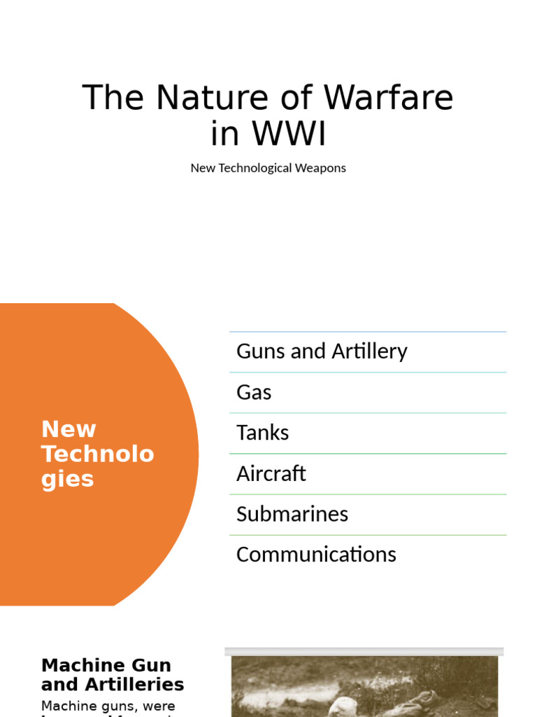 3.1.2 The Nature of Warfare in WWI | PDF