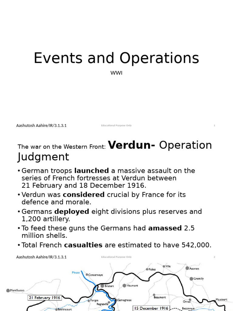 3.1.3.1 Major Events of WWI | PDF