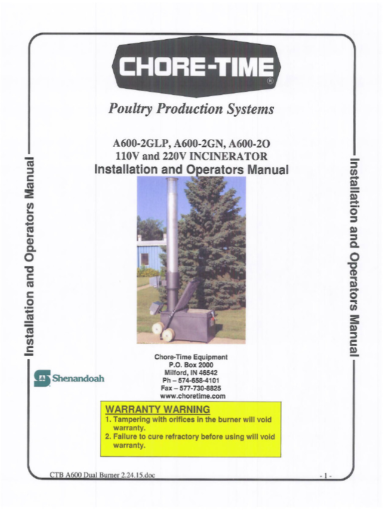 A600 2 CTB Manual | PDF