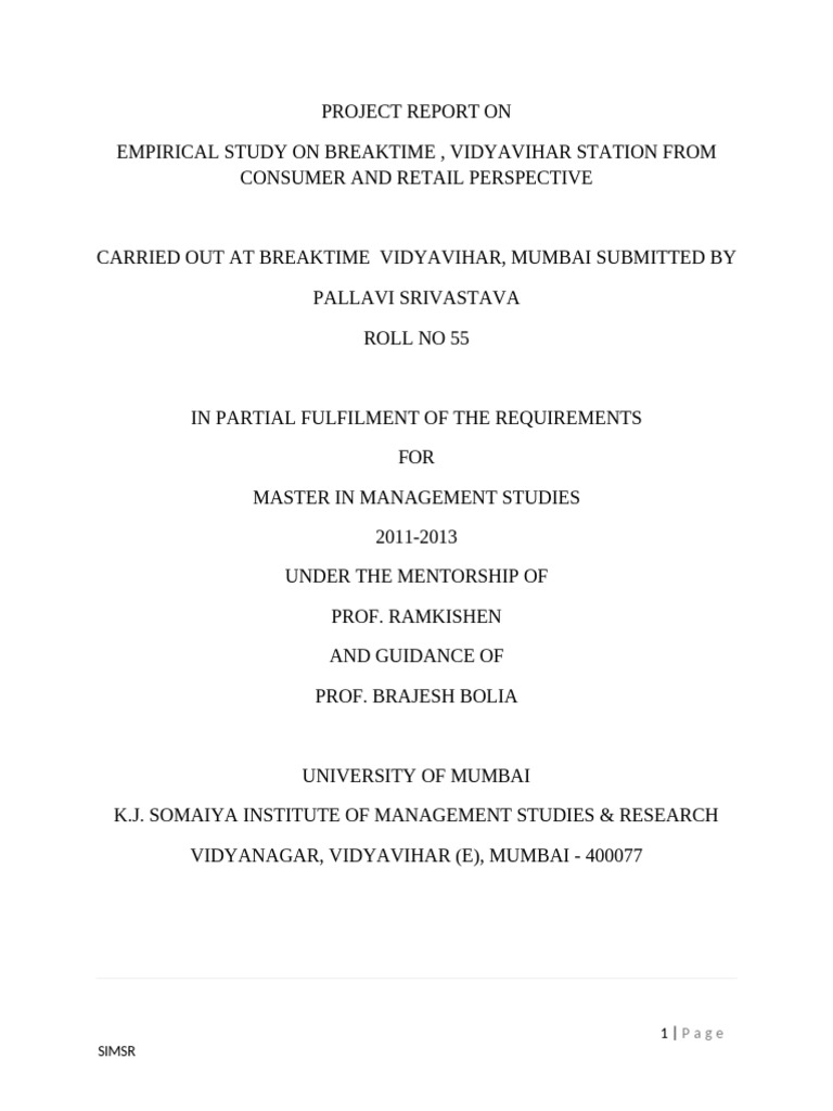 Project Report | PDF