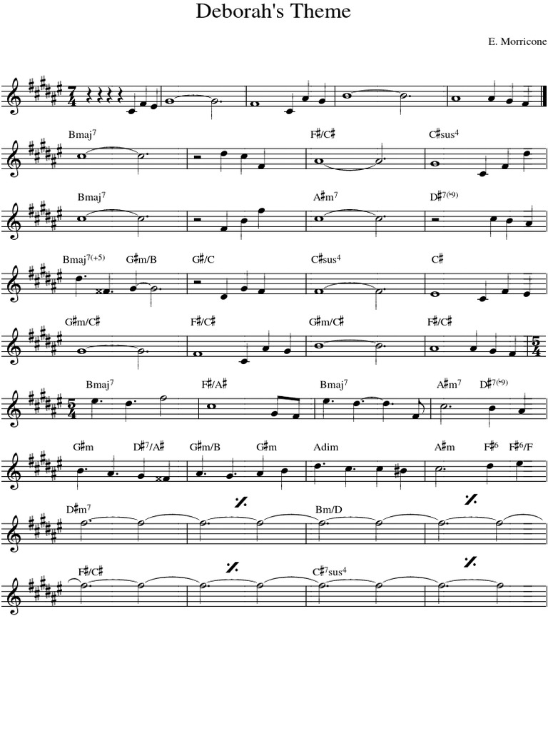 Deborah's Theme BB | PDF