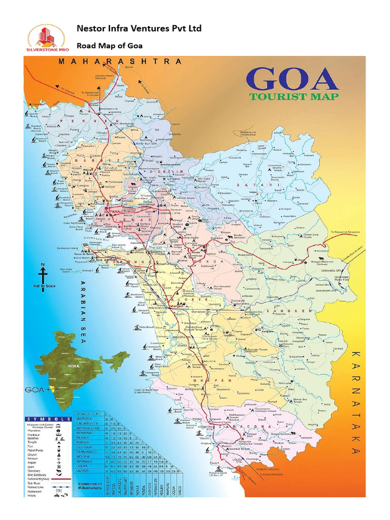 Road Map of Goa | PDF