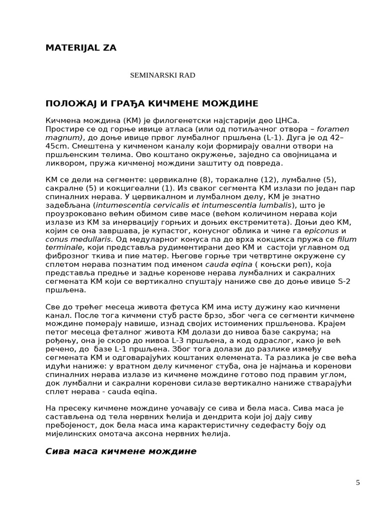 07 Polozaj I Gradja KM | PDF