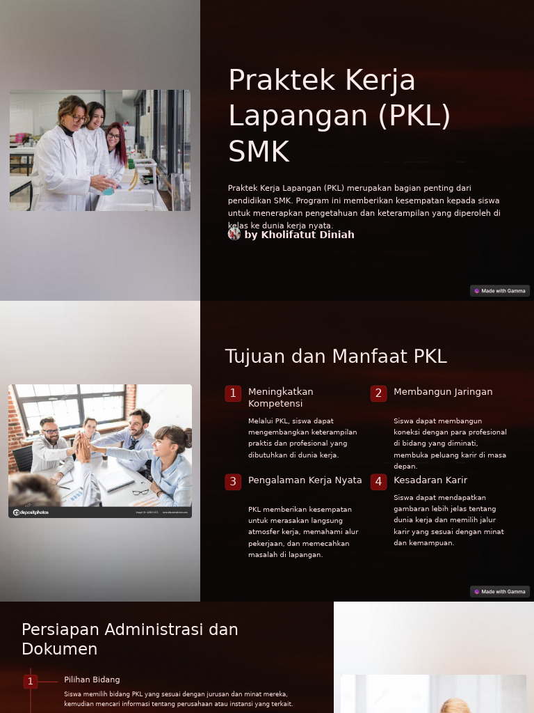 Praktek Kerja Lapangan PKL SMK | PDF