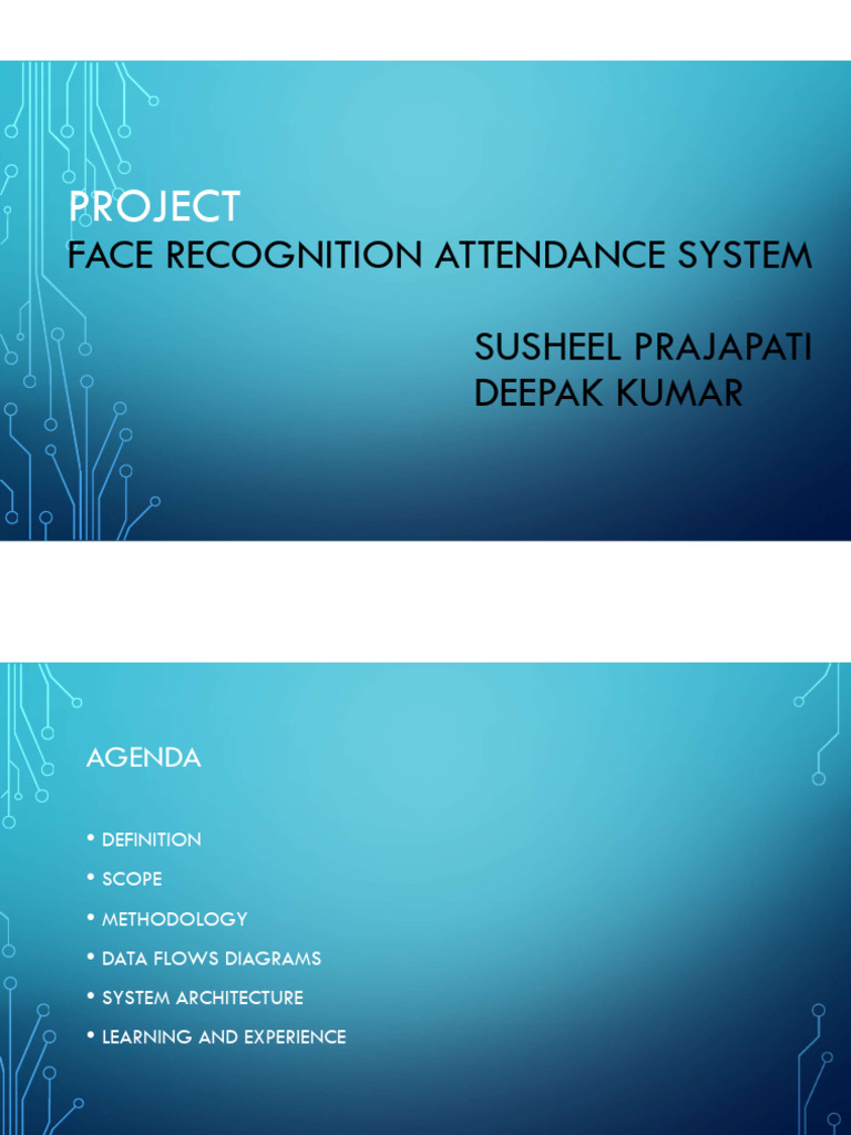 Face Recognition Attendance System | PDF